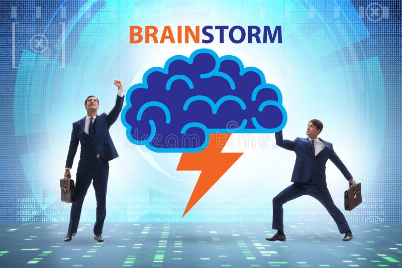 Brainstorming Concept As a Way of Finding Solutions Stock Image - Image ...