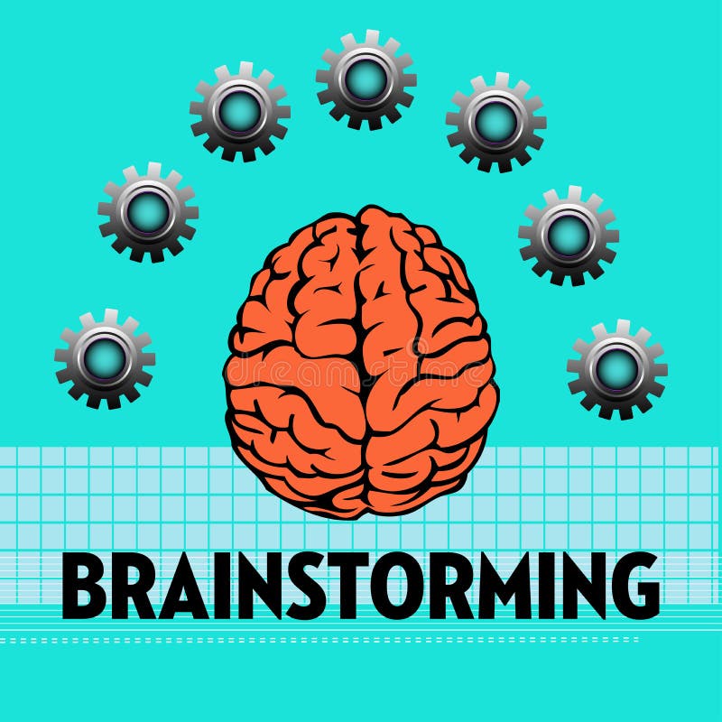 Brain power stock vector. Illustration of communications - 35925541