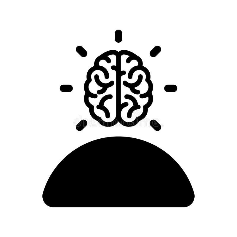 Brainstorming, Concept, Creative Icon. Black Vector Graphics Stock ...