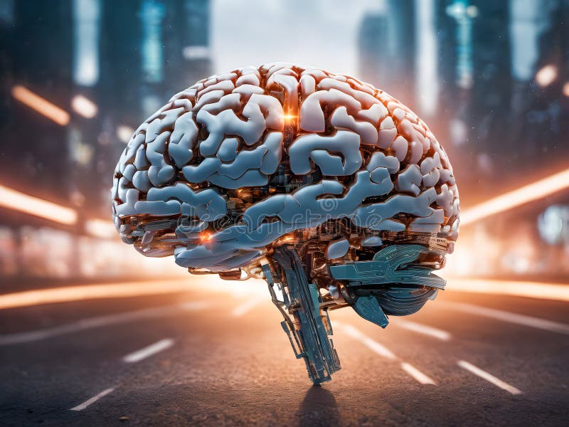 Brainstorming Concept with Human Brain Stock Illustration ...