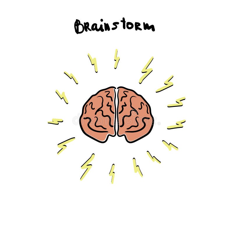 Brainstorming Creative Idea. Stock Vector - Illustration of idea ...