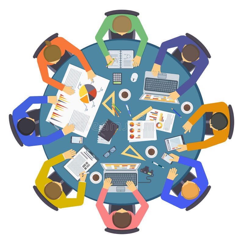 Brainstorming Creative Team Idea Discussion People Flat Infographic ...