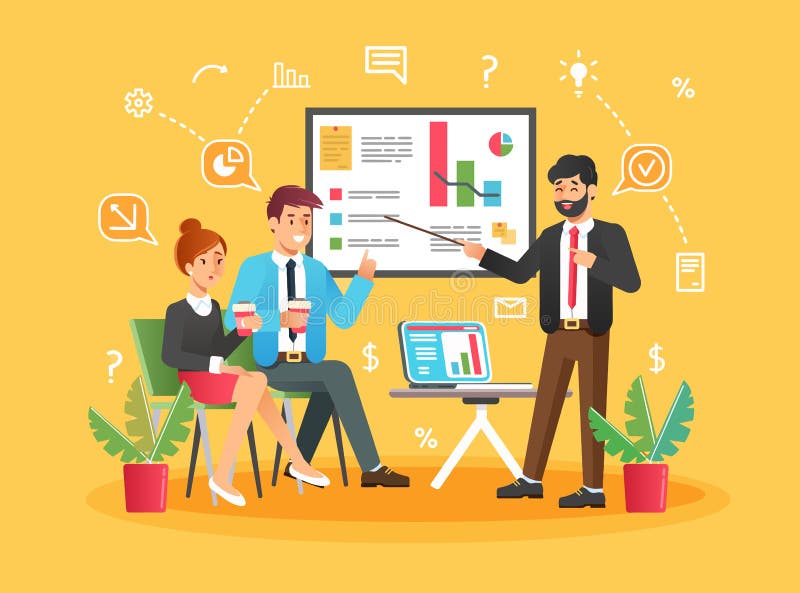 Brainstorming Creative Team Idea Discussion People. Teamwork Staff ...