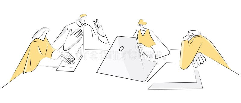 Brainstorming Creative Team Idea Discussion People Stock Vector ...