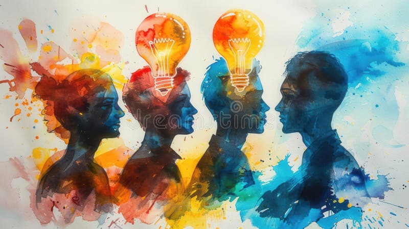 Brainstorming, Creativity and Innovative Ideas Concept Stock ...