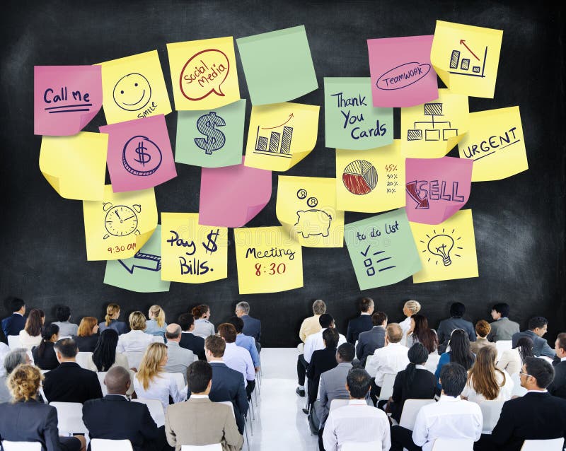Brainstorming Discussion Plan Marketing Graphic Concept Stock Photo ...