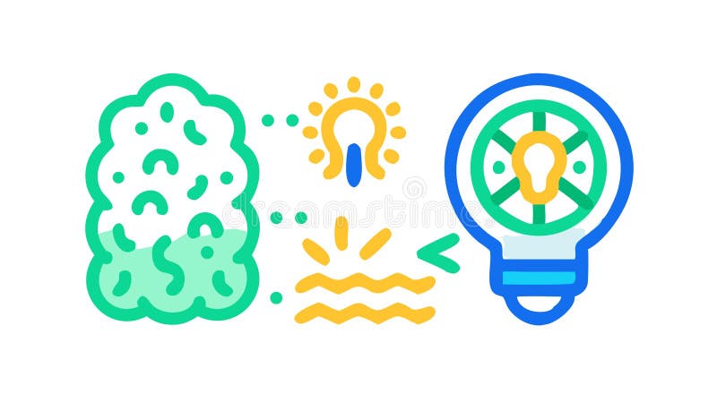 Brainstorming Growth, Intellectual Development Icon, Vector Design ...