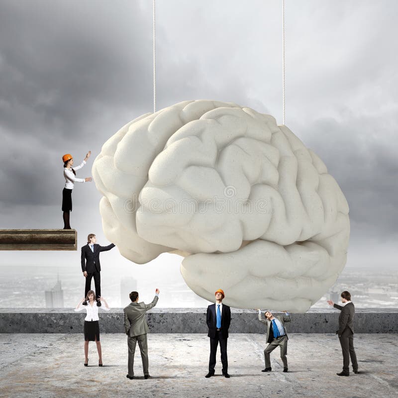 Brainstorming stock image. Image of person, small, businesswoman - 41651861