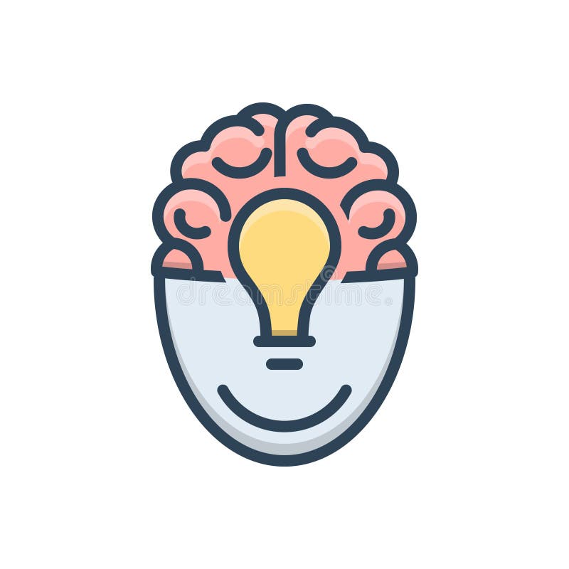 Mix Icon for Brainstorming, Deliberate and Conceptualize Stock Vector ...