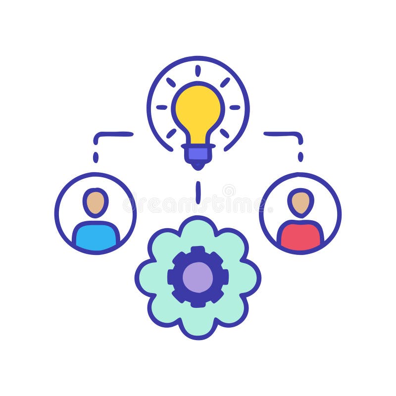 Brainstorming Icon for Ideas Stock Vector - Illustration of book, flat ...