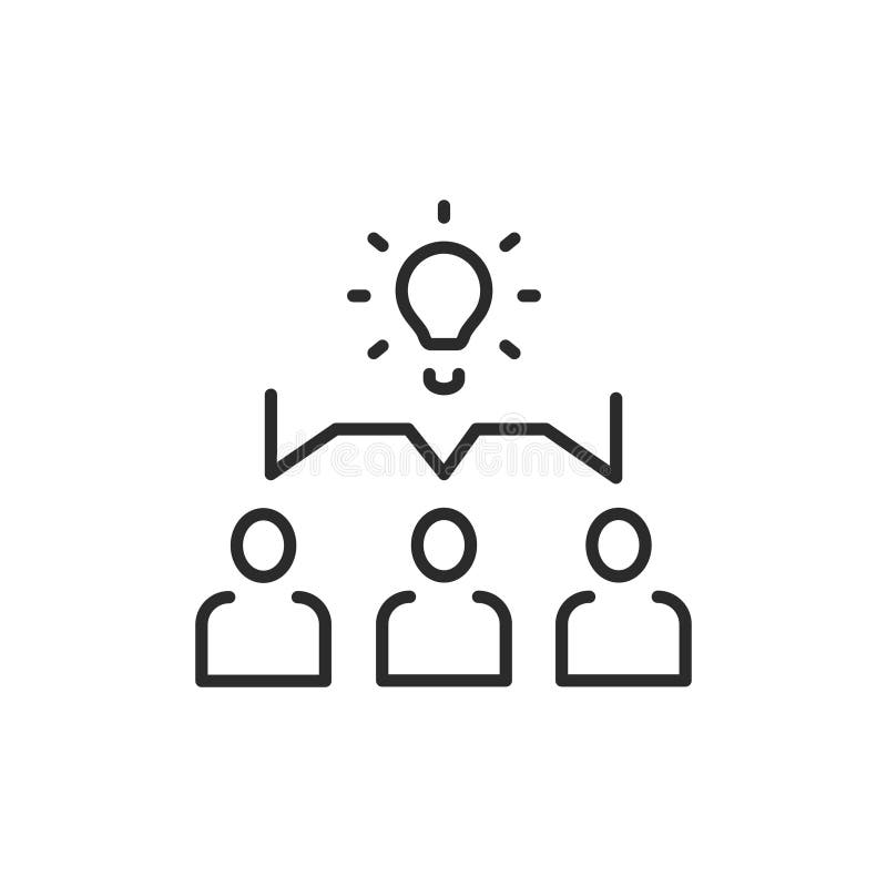 Brainstorming Icon stock vector. Illustration of opinion - 316924586