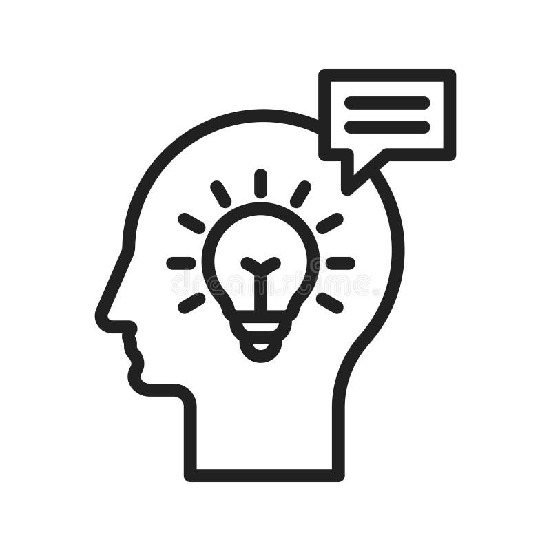 Brainstorming Ideas Icon Vector Image. Suitable for Mobile Apps, Web ...