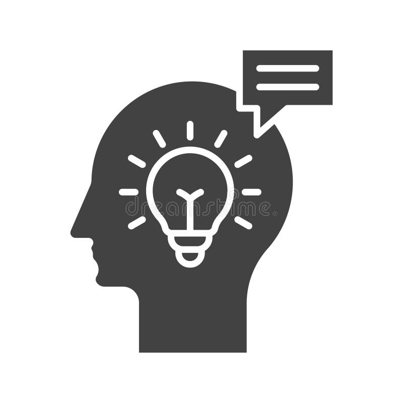 Brainstorming Ideas Icon Vector Image. Stock Vector - Illustration of ...