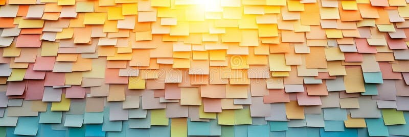 Brainstorming Ideas Sticky Note Background for Innovation and Creative ...