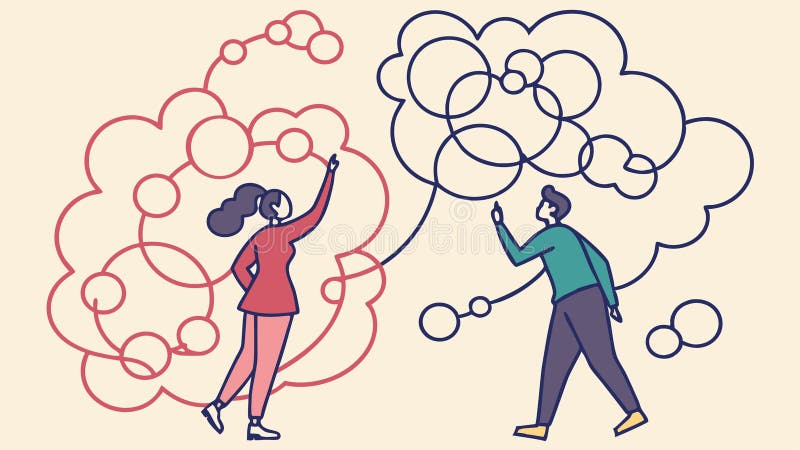 Brainstorming Ideas Vector, People Collaborating for Creative Solutions ...