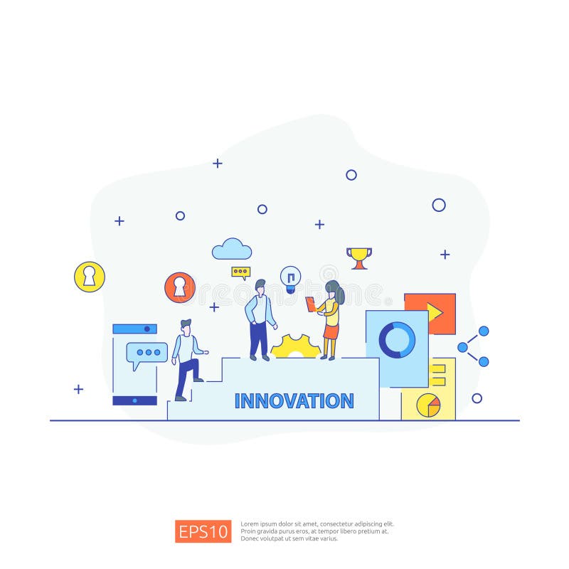 Brainstorming Innovation Idea Process and Creative Thinking Concept with Light Bulb Lamp for ...