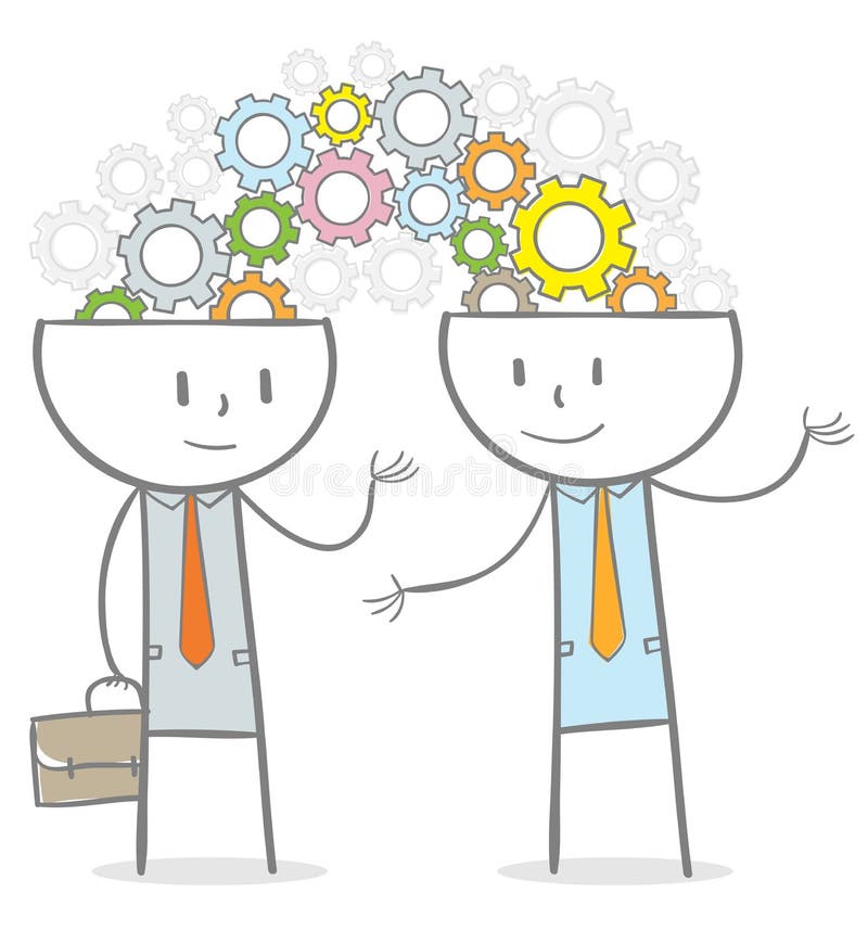 Brainstorming-Konzept vektor abbildung. Illustration von ...