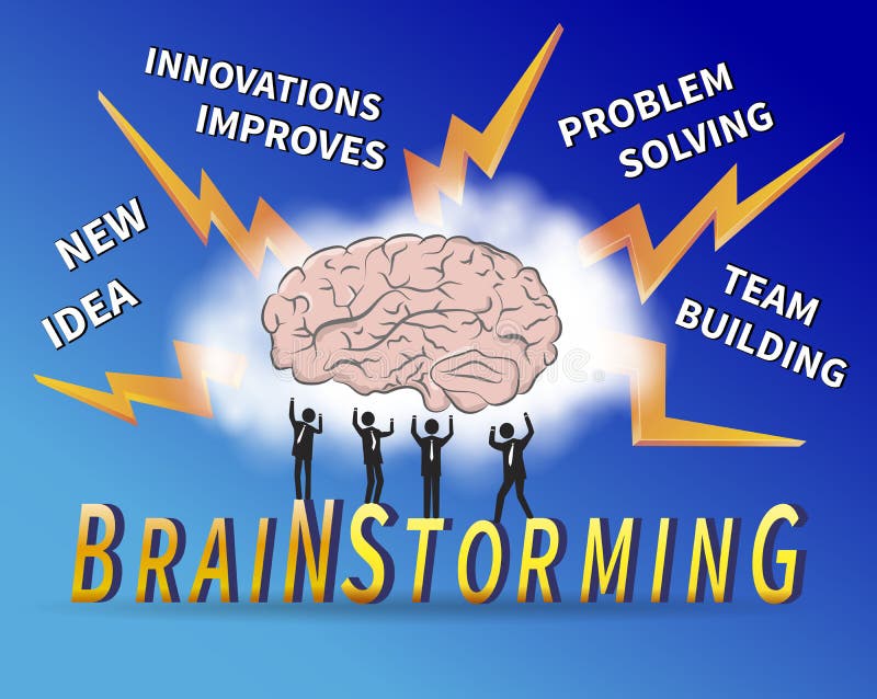 Brainstorm word tags stock illustration. Illustration of sign - 25771610