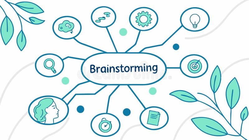 Creative Brainstorming Illustration Mind Map Stock Illustrations – 293 ...