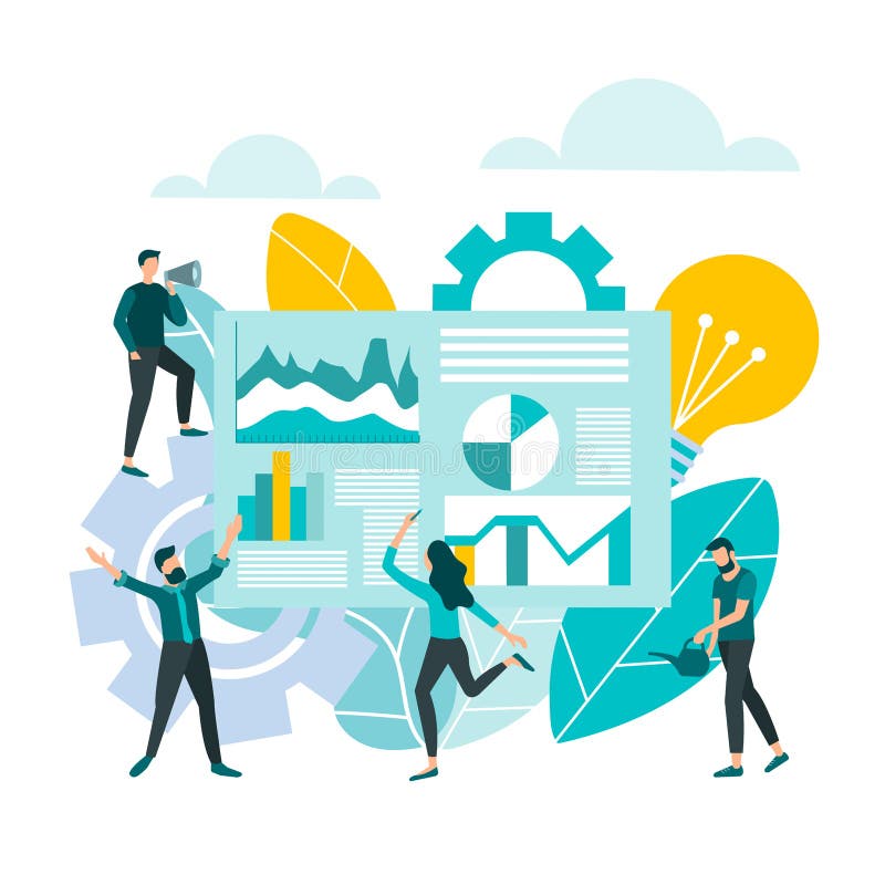 Brainstorming Office Teamwork Schedule Idea Success Infographics Stock ...