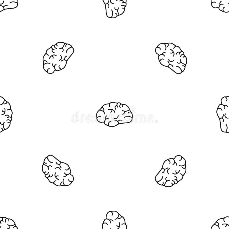 Brainstorming Pattern Seamless Vector Stock Vector - Illustration of ...