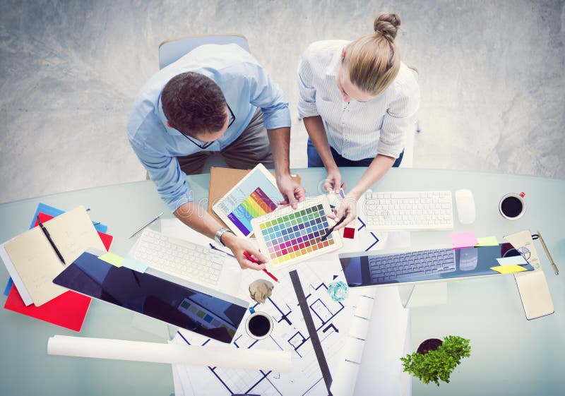 Brainstorming Planning Partnership Strategy Workstation Concept Stock ...