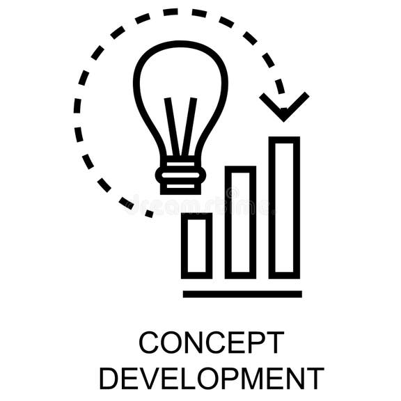 Concept Development Icon. Vector Icon Design Stock Illustration ...