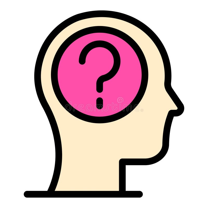 Brainstorming Question Icon Vector Flat Stock Illustration ...