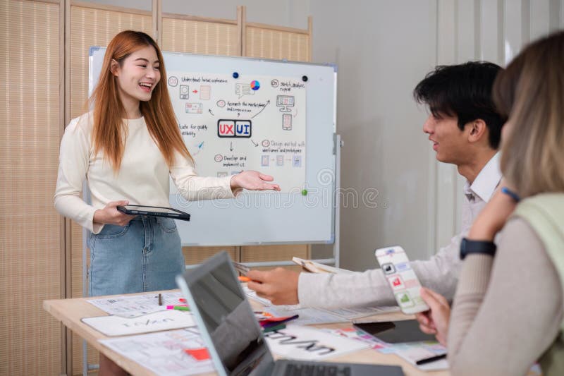 Brainstorming Session for the Creative Team of Designers in Application ...