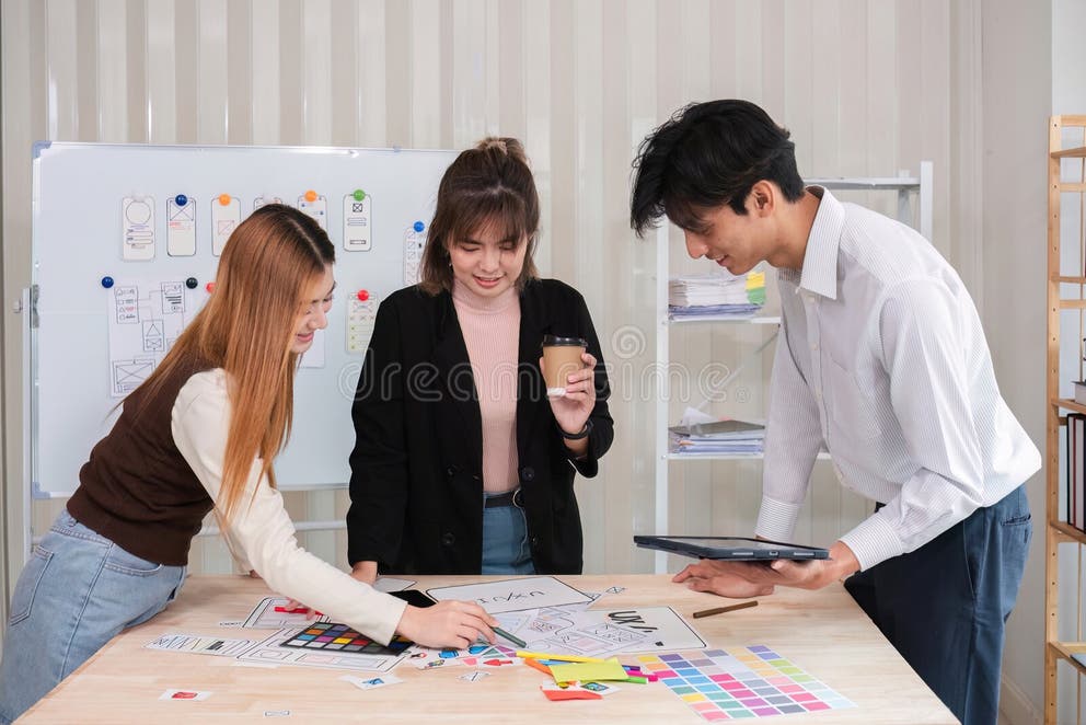 Brainstorming Session for the Creative Team of Designers in Application ...