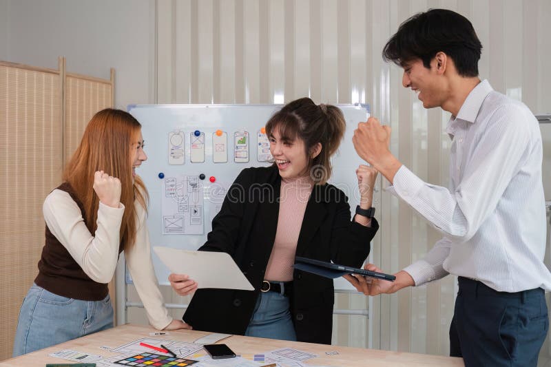 Brainstorming Session for the Creative Team of Designers in Application ...