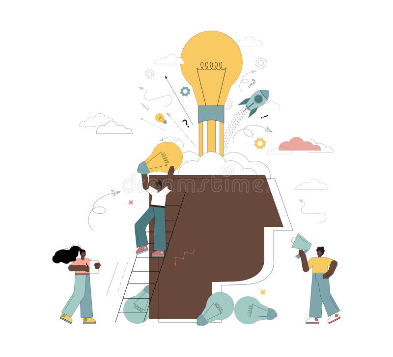 Brainstorming, Sharing Business Ideas, Collaborating. Little People ...