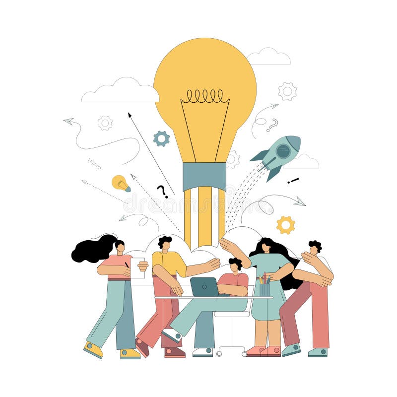 Group Business People Sharing Ideas Stock Illustrations – 1,058 Group ...