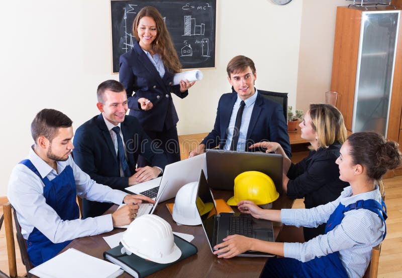Architects meeting stock image. Image of caucasian, leadership - 5200553