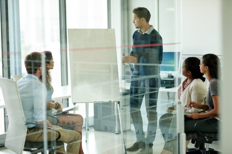 Brainstorming is this Teams Specialty. a Group of Colleagues ...