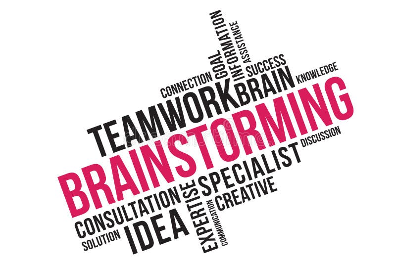 Brainstorming Word Cloud Collage, Business Concept Background Stock ... Brainstorming Word Cloud Collage, Business Concept Background Stock ...