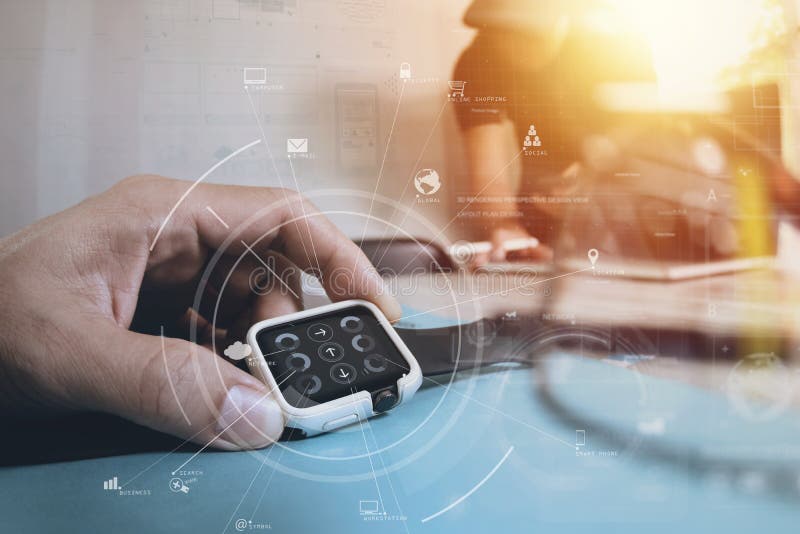 Brainstrom Teamwork Meeting Concept,businessman Using Mobile Phone and ...