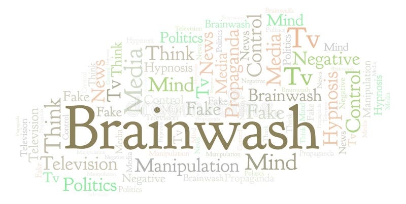 Brainwash word cloud. stock illustration. Illustration of mind - 125255149
