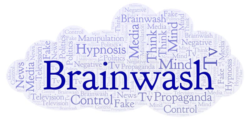 Brainwash word cloud. stock illustration. Illustration of mind - 125255149
