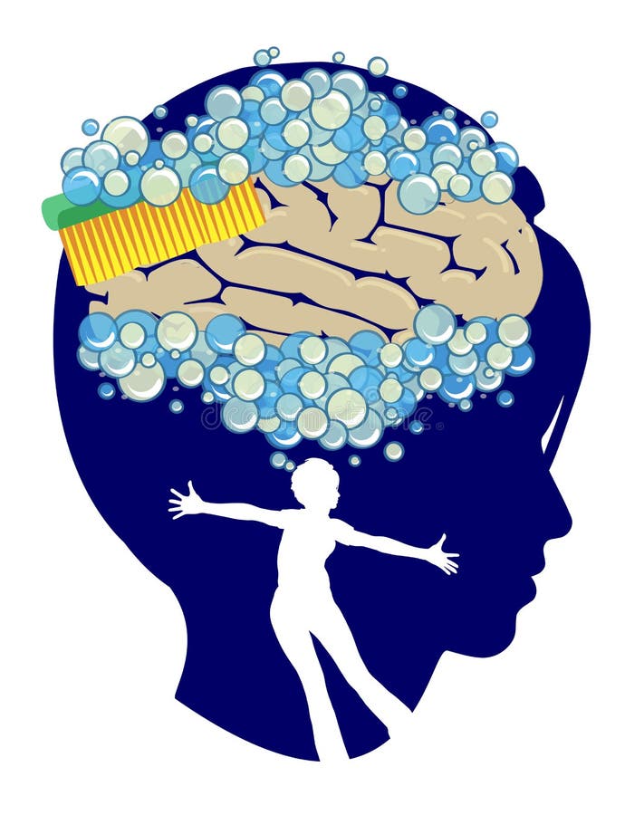 Brainwash your own mind stock illustration. Illustration of brainwash ...