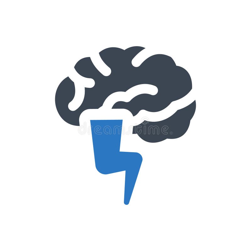 Brainwave icon stock vector. Illustration of inspiration - 216587198