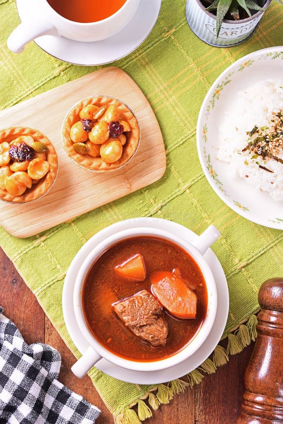Braised beef stock photo. Image of cooking, ragout, recipe - 161928440