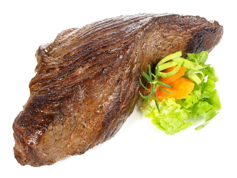 Fine Meat - Braised Beef Roast on White Background Stock Image - Image ...