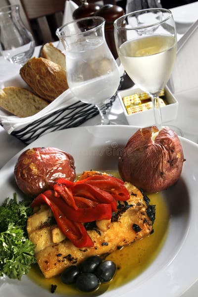 Braised cod fish stock photo. Image of fresh, lunch, culinary - 9403260