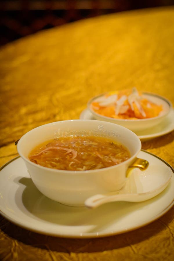 Braised Mixed Shredded Snake Meat Soup with Chrysanthemum Stock Image ...