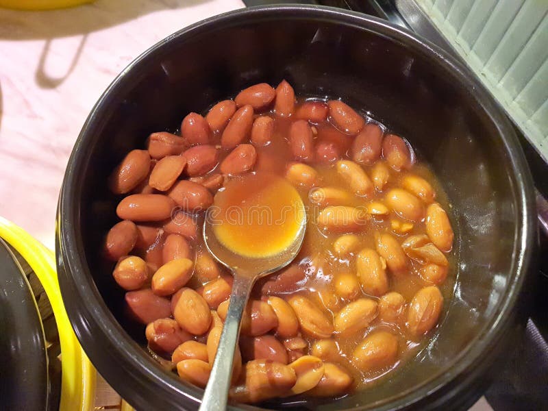 Braised peanuts stock photo. Image of vegetable, starter - 265638294