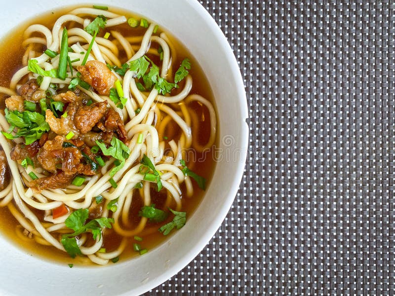 Braised Pork Noodle - Asian Food Style Stock Image - Image of bean ...