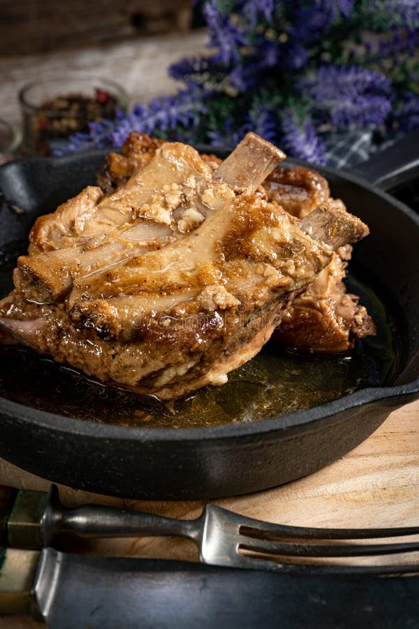 Braised ribs stock image. Image of braised, pork, bone - 265822761