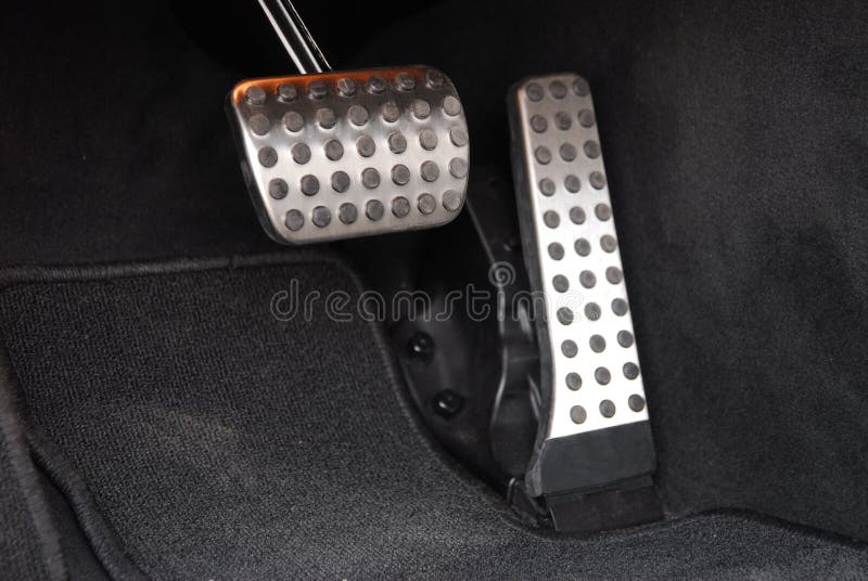 Brake and Accelerator Pedal Stock Image - Image of brake, transport ...