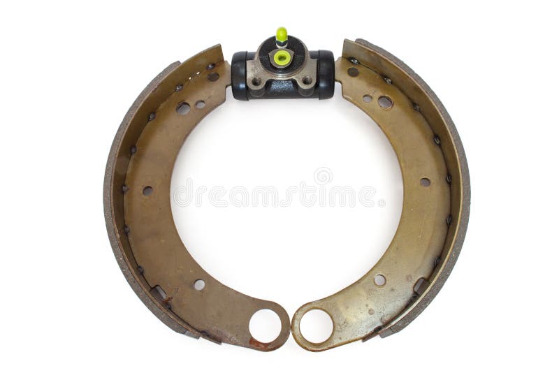 Brake Cylinder and Brake Shoe. Stock Photo - Image of detail, cast ...